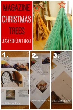 Magazine Christmas Tree Tutorial (or an activity to keep your kids ...