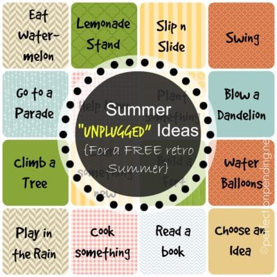 Summer "Unplugged" Activity Card Printables - Perfection Pending