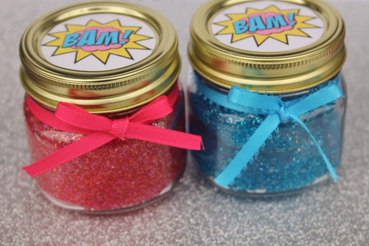 Easy Super Hero Glitter Slime With Free Printable - Perfection Pending