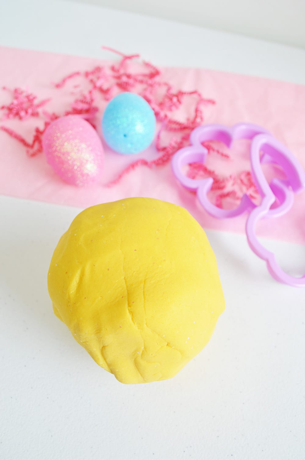 Yellow Homemade Playdough Recipe - Perfect For Easter - Perfection Pending