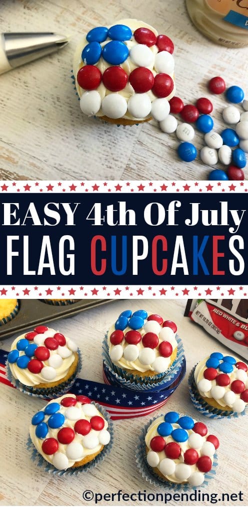 Easy 4th Of July Flag Cupcakes - Perfection Pending